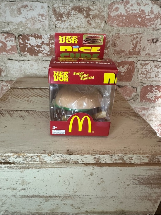 Schylling | Other | New Mcdonalds Needoh Nice Cube Burger Squish Toy ...